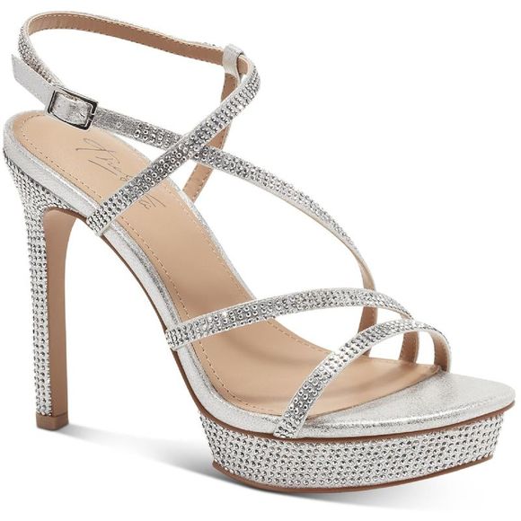 Thalia Sodi | Shoes | Thalia Sodi Womens Sunnie Silver Embellished ...